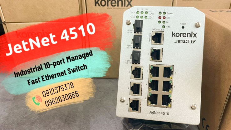 Ethernet Switch Korenix JetNet 4510-w | Icomteck